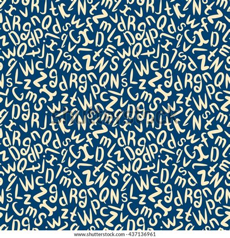 Abc Seamless Pattern Alphabet Background Stock Vector Royalty Free 437136961 Shutterstock