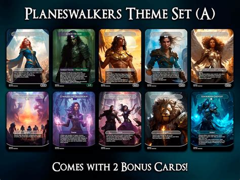 Planeswalkers Theme Set A Custom Mtg Cards Edh Premium Mtg Cards