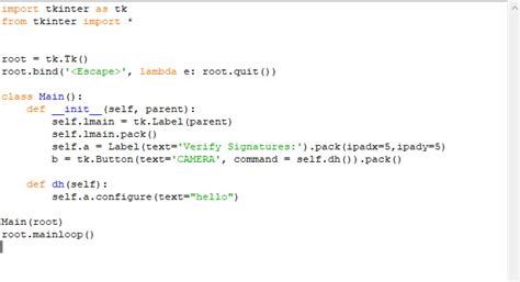 Python Tkinter Help Im Trying To Chage A Label From A Class All I Get