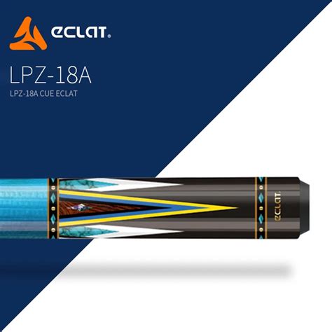 Eclat Lpz 18a Pool Cue 12 Piece Pool Cue Stick 126 Mm Tip Billiard