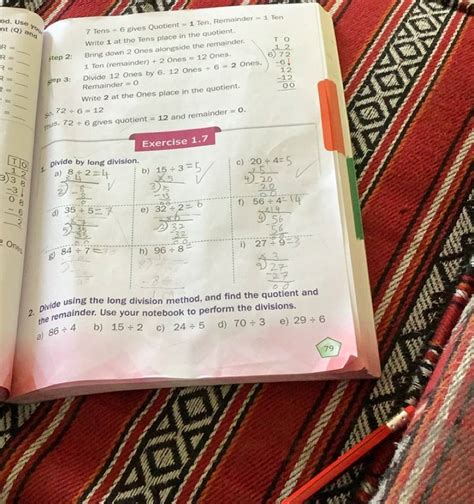 84÷7 H 96÷8 I 27÷93 9 273 2 Divide Using The Long Division Method