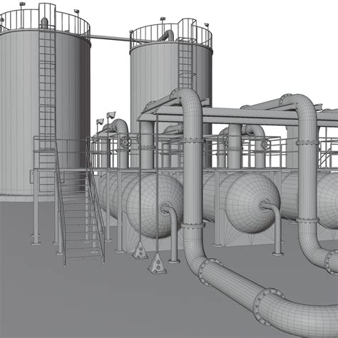 Refinery Module 3 3d Turbosquid 2069519