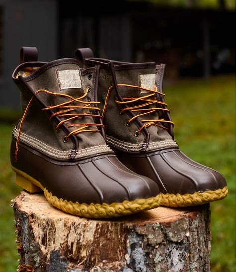 Womens Llbean And Noah Kahan Bean Boots 8 Comfort Lined Wax Canvas