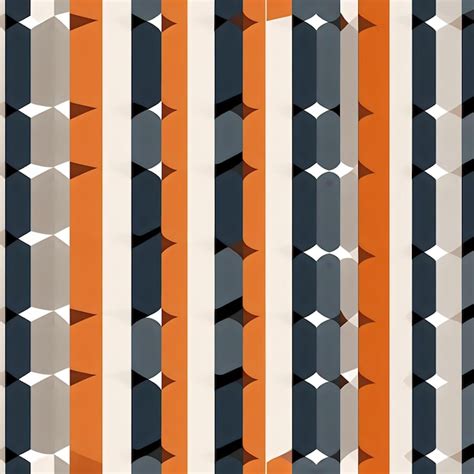 Unique Orange And White Seamless Background Premium Ai Generated Image