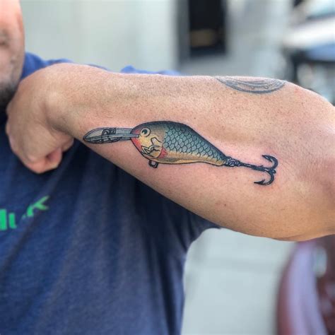 Bass Fishing Lure Tattoo Designs