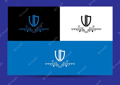 Premium Vector Modern Monogram Initial Letter Ud Logo Design Template