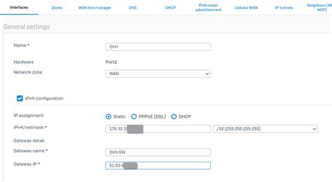 using xg on ovh dedicated server wan cannot create discussions