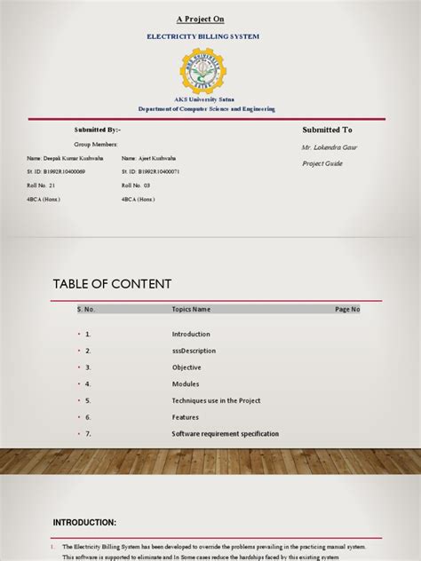 Electricity Billing System Project Pdf Password User Computing