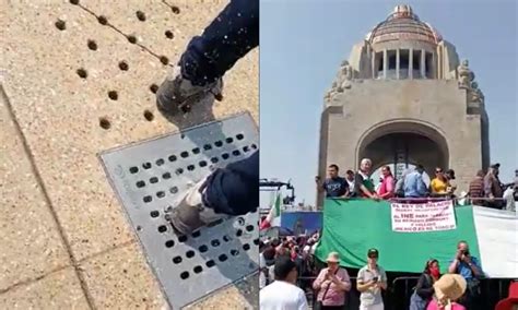 Video Encienden Fuentes Del Monumento A La Revolución Durante Marcha