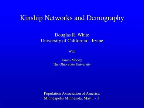Ppt Kinship Networks And Demography Powerpoint Presentation Free Download Id246972