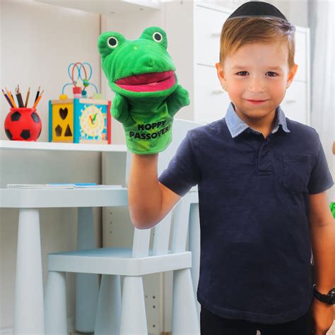 Passover Frog Hand Puppet Plush At The Jewish School Supply Company