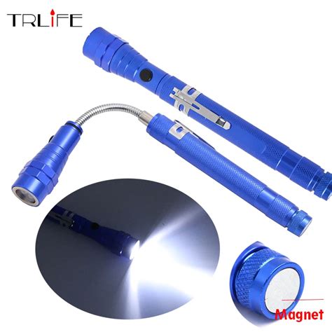 Trlife Multifunctional Magnetic 3 Led Flashlight Torch Magnet