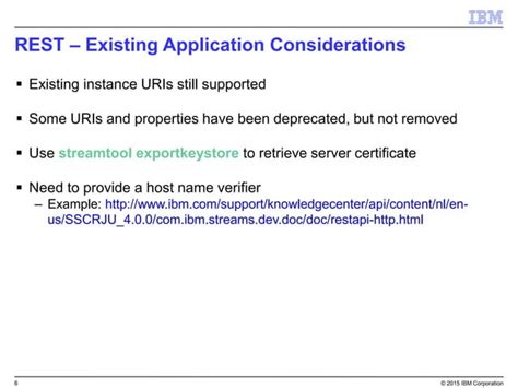 Administration Apis Rest And Jmx For Ibm Infosphere Streams V4 0 Ppt
