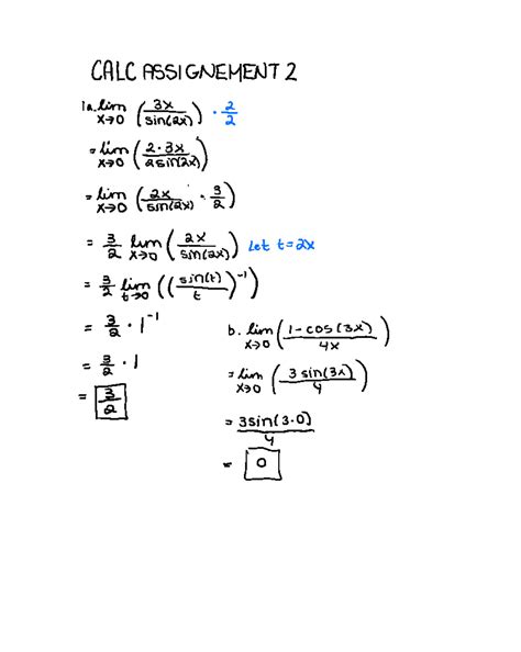 Calc Assignment 2 Practice Math 1000 CALC ASSIGNEMENT 2 Fino S Is
