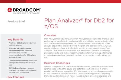 Plan Analyzer® For Db2 For Zos