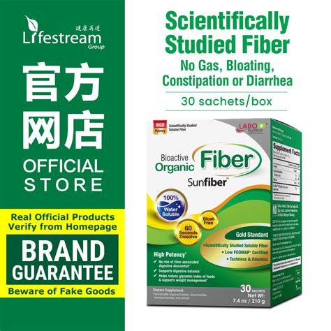 Labo Nutrition Bioactive Organic Fiber Bloat Free Sunfiber For