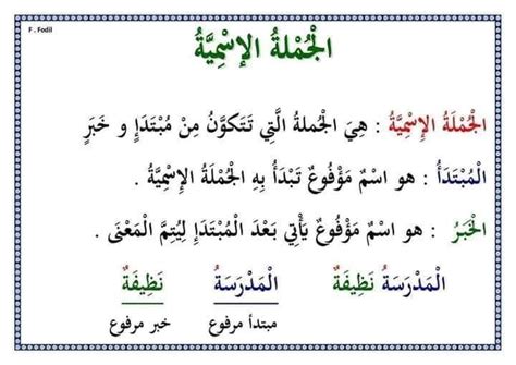 قواعد هامة في اللغة العربية للسنة فضاء المعلم والتلميذ