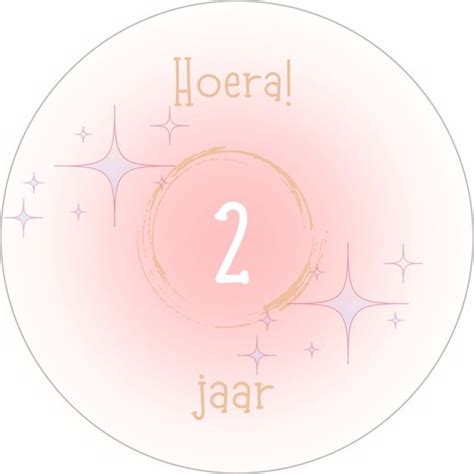 Sticker Sluitzegel Cadeau 40 Mm 24 Stuks Verjaardag