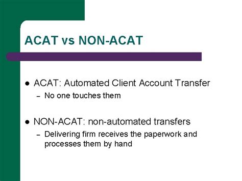 What Is The Difference Between Acat And Non Acat At Clifford
