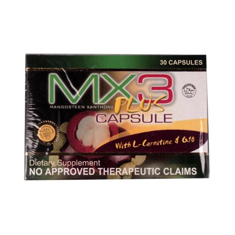 Mx3 Plus 1 Capsule W L Carnitine And Q10 Shopee Philippines