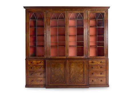 Bonhams A Regency Mahogany Breakfront Bookcase Circa 1820 Retailed