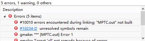 CCS报错errors encountered during linking以及unresolved symbols remain CSDN社区
