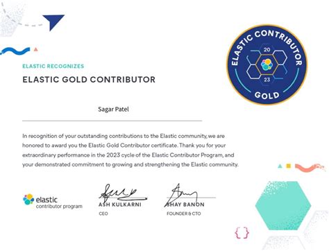 Sagar Patel On Linkedin Elastic Elasticsearch Elasticstack