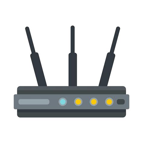 Netzwerk Router Symbol Flache Darstellung Des Netzwerk Router