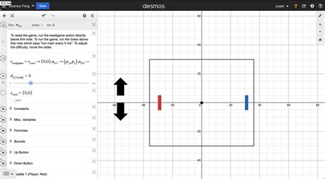 Playable Pong In The Desmos Graphing Calculator Rdesmos