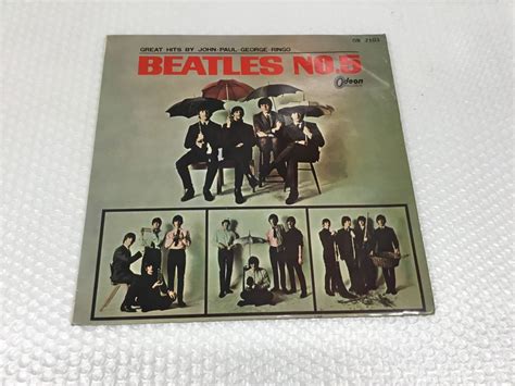Yahooオークション D008 80 ⑤lpレコード ペラジャケ赤盤 ビートル