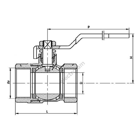 Brass Ball Valve With Internal Thread 114 Tecofi High Quality