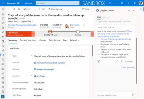Copilot For Dynamics 365 Salespreview Dynamics 365 Talk