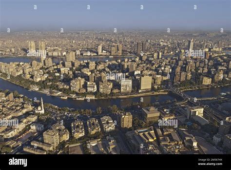 Gypte Le Caire Vue A Rienne Du Centre Ville Moderne Du Caire Depuis