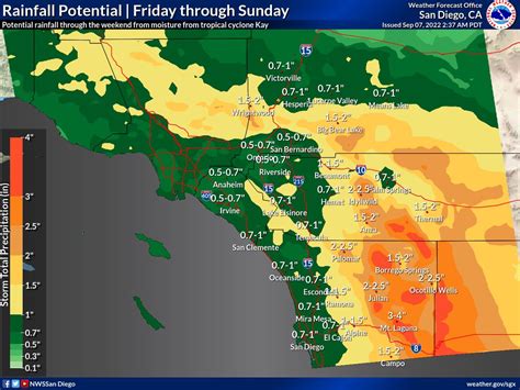 San Diego Sheriff On Twitter Rt Nwssandiego The Latest Rainfall