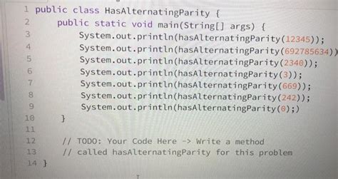 Solved Has Alternating Parity Write A Static Method Called