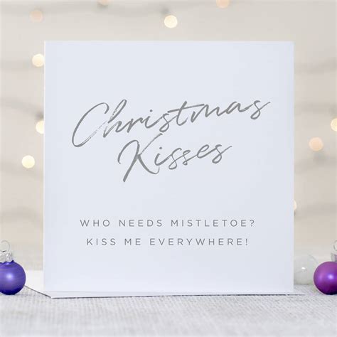 Kiss Me Everywhere Christmas Card By Slice Of Pie Designs