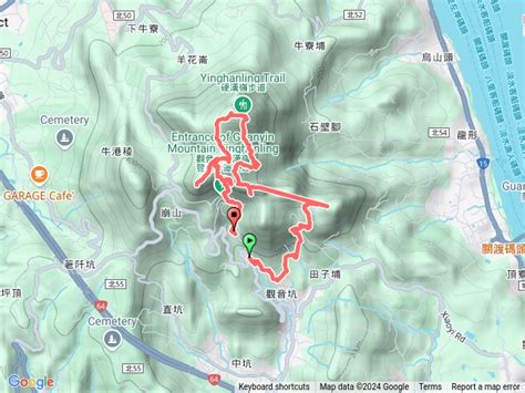 觀音里站 鴻興土雞城 潮音洞 東明山 占山 尖山 潮音1尖 潮音2尖 盤絲1尖 盤絲2尖 雀榕樹 健行筆記