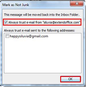 How To Prevent Email From Going To Junk In Outlook Help Buzinessware