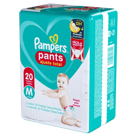 Fralda Descartável Infantil Pants Pampers Ajuste Total M 6 A 10kg