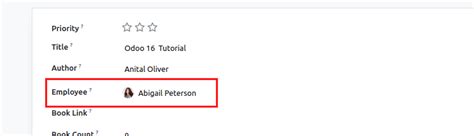 Field Types And Widgets In Odoo 16