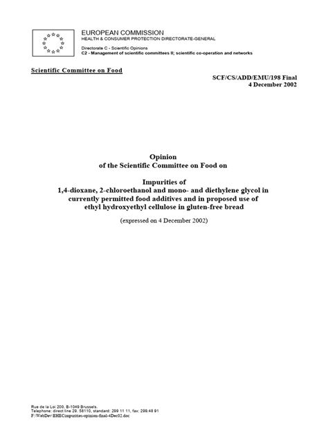 1 4 Dioxane Download Free Pdf Mutagen Ethanol