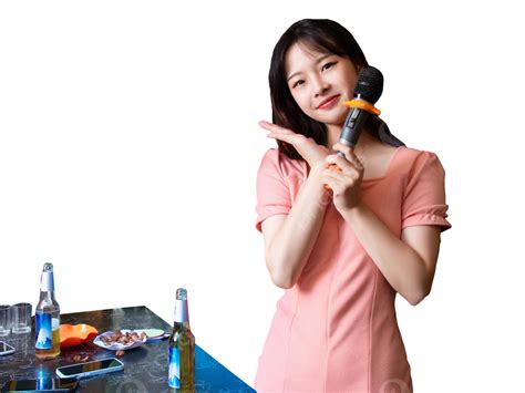Gambar Gadis Bernyanyi Di Karaoke Ms Kabaret Bernyanyi Png