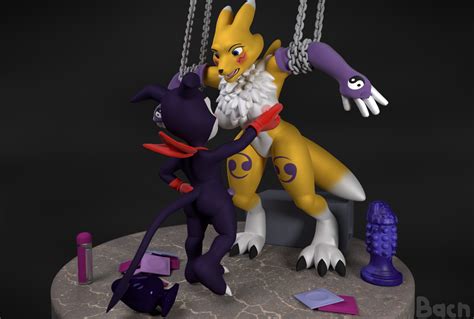 Post 5340355 Bacn Digimon Impmon Renamon