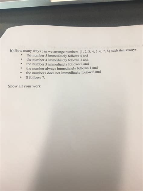 solved how many ways can we arrange numbers {1 2 3 4 5