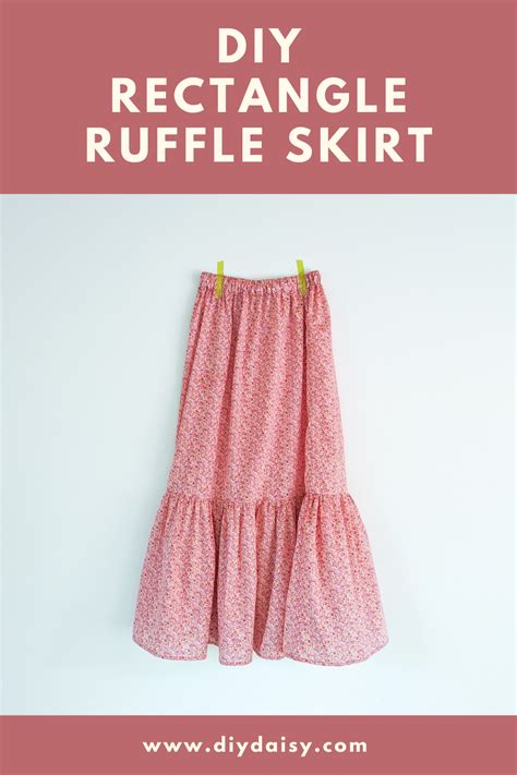 Diy Rectangle Ruffle Skirt Tutorial Artofit