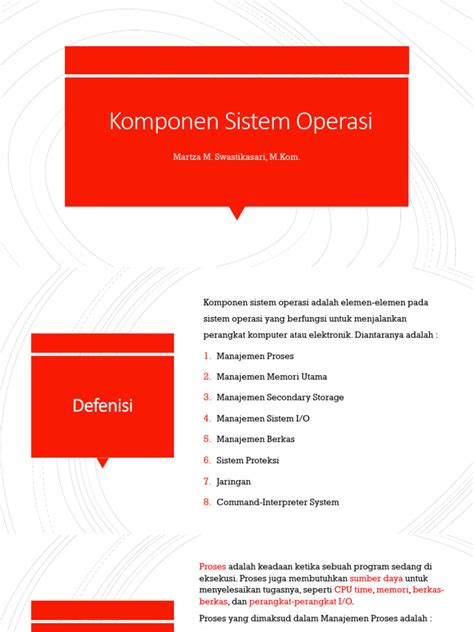 Komponen Sistem Operasi 1 Pdf