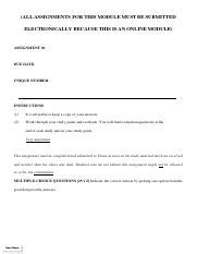 Assignment 1 S1 HPS2601 Pdf ALL ASSIGNMENTS FOR THIS MODULE MUST BE