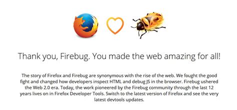 一代枭雄谢幕！firefox火狐更新到57版本，firebug插件退出历史舞台 孙琪峥 比花言巧语更难的是学会闭嘴