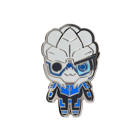 Mass Effect Garrus Collectors Silver Plated Enamel Pin🌌