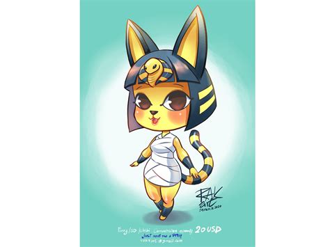 Furry Fanart Of Ankha By Rak Arttonjid On Dribbble